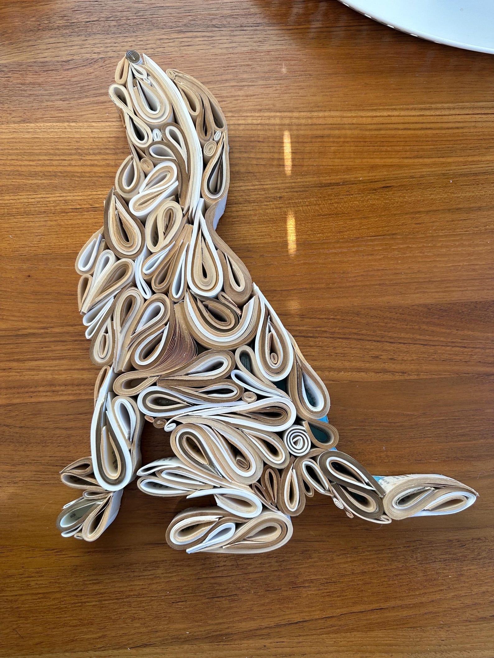 Dog Book Art Sculpture/reclaimed Book Art/upcycled Books/unique Gift ...