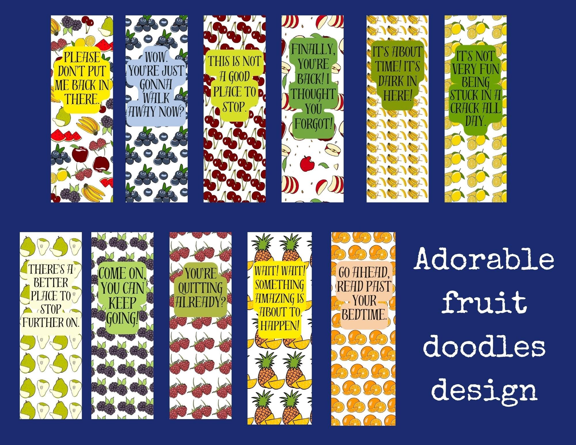 Funny Bookmarks Bundle Redesign/snarky Bookmarks/watercolor Printer ...