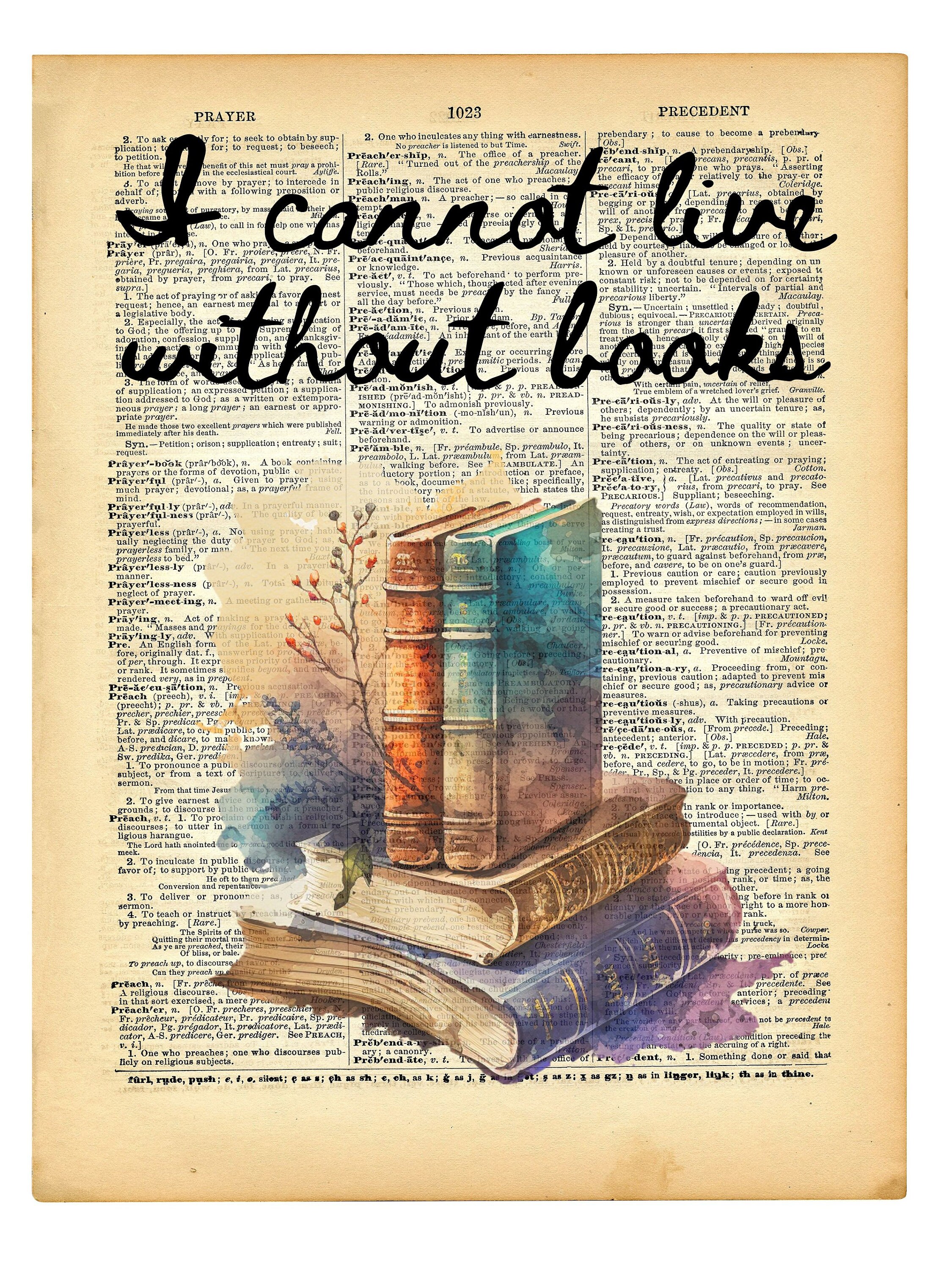 Vintage Prints/vintage Printable/digital Download Book Art/art on Book ...