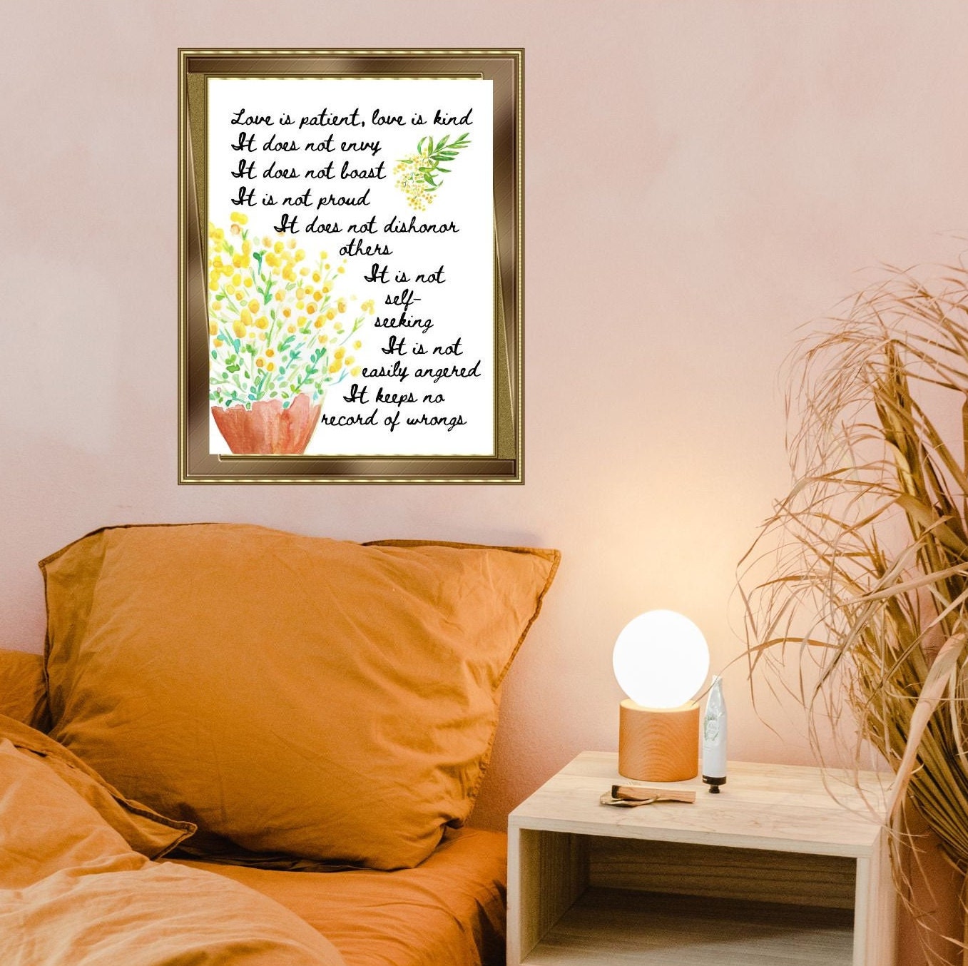 Watercolor Flowers Bible Verse Prints: Spring Christian Decor (digital ...