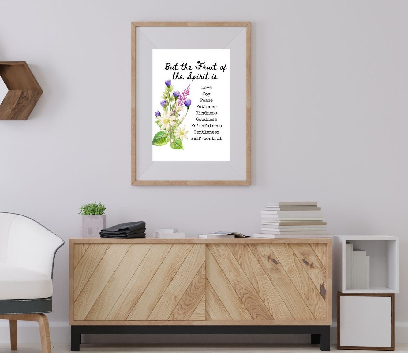 Watercolor Flowers Bible Verse Prints: Spring Christian Decor (digital ...