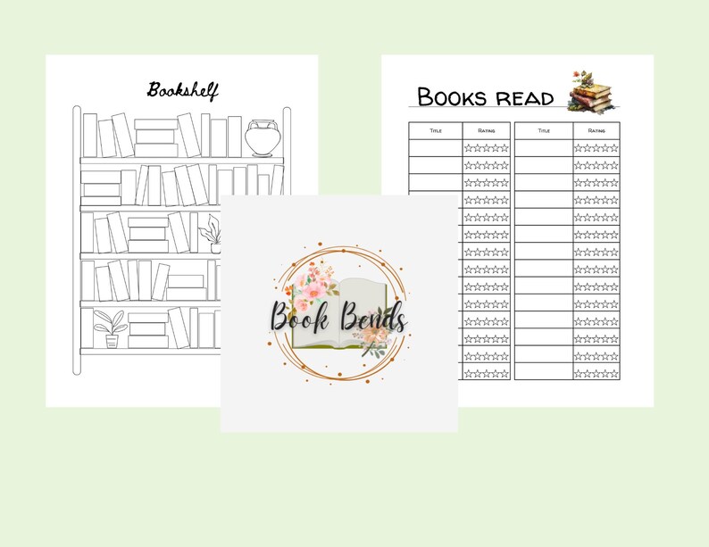 Reading Journal/printable Reading Journal/reading Digital Journal/book ...