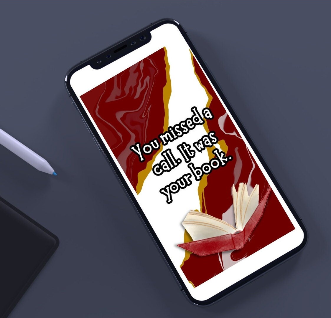 Snarky Phone Wallpaper for Book Lovers/reader Phone Wallpaper/funny ...