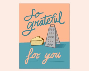 Cheese Grater Card | Etsy