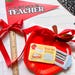 Back to School Teacher Gift Card Holder, Dinner & Dishes, Printable ...