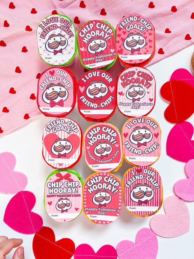 Pringles Chips Valentines Printable, Student Holiday Printable Tag ...