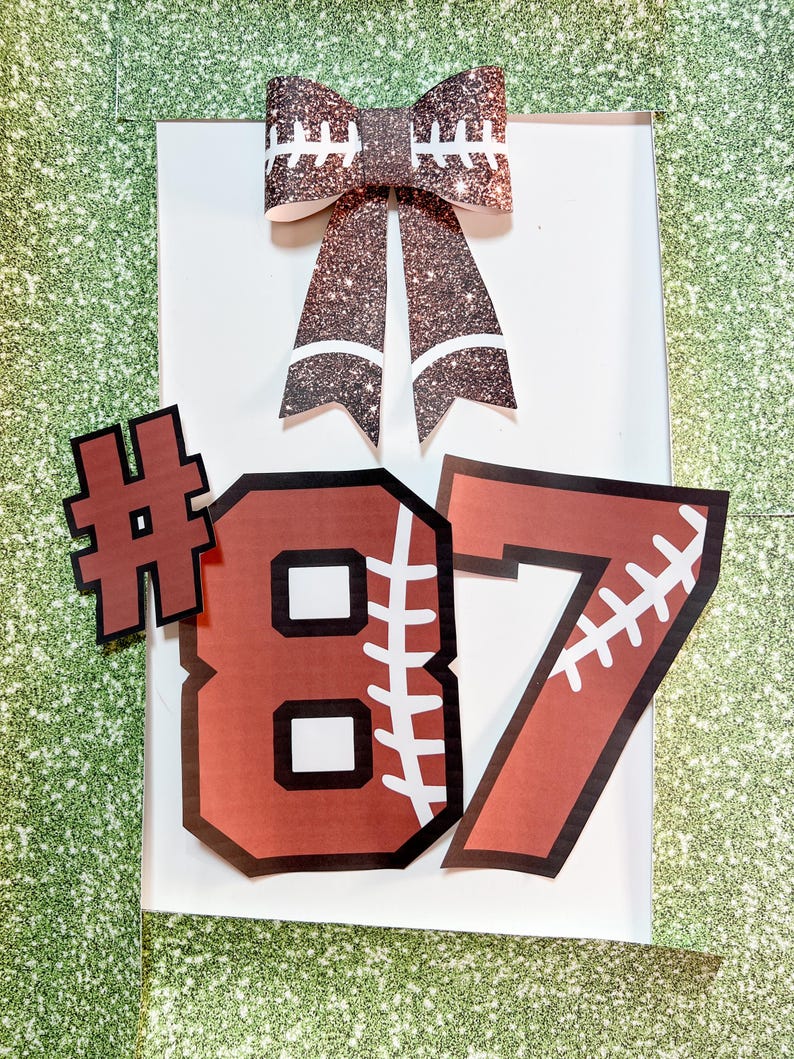 Football Theme Printable Letters & Numbers, Bulletin Board and Locker ...