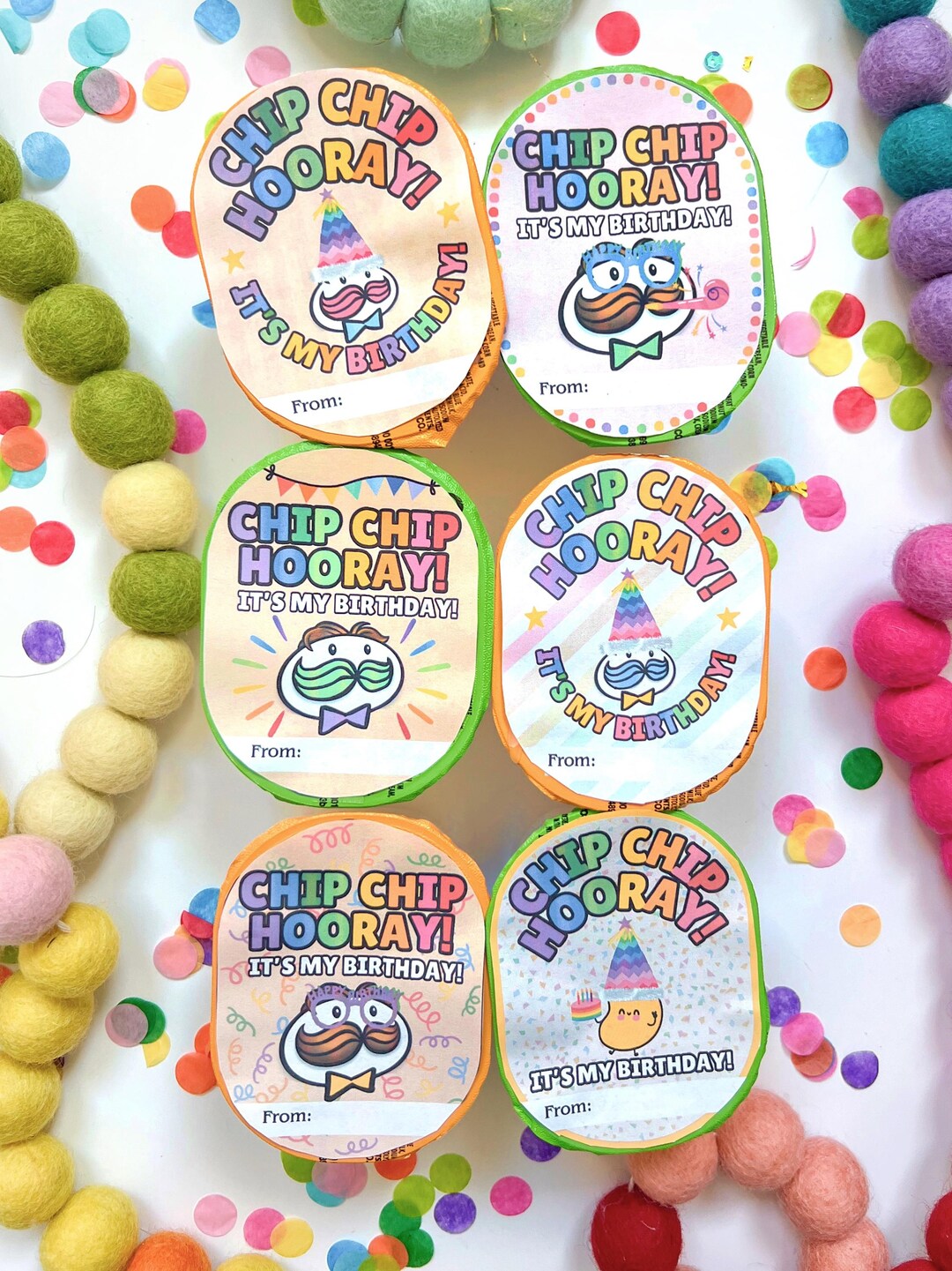 Pringles Chips Birthday Printable, Student Class Printable Tag, Kids ...