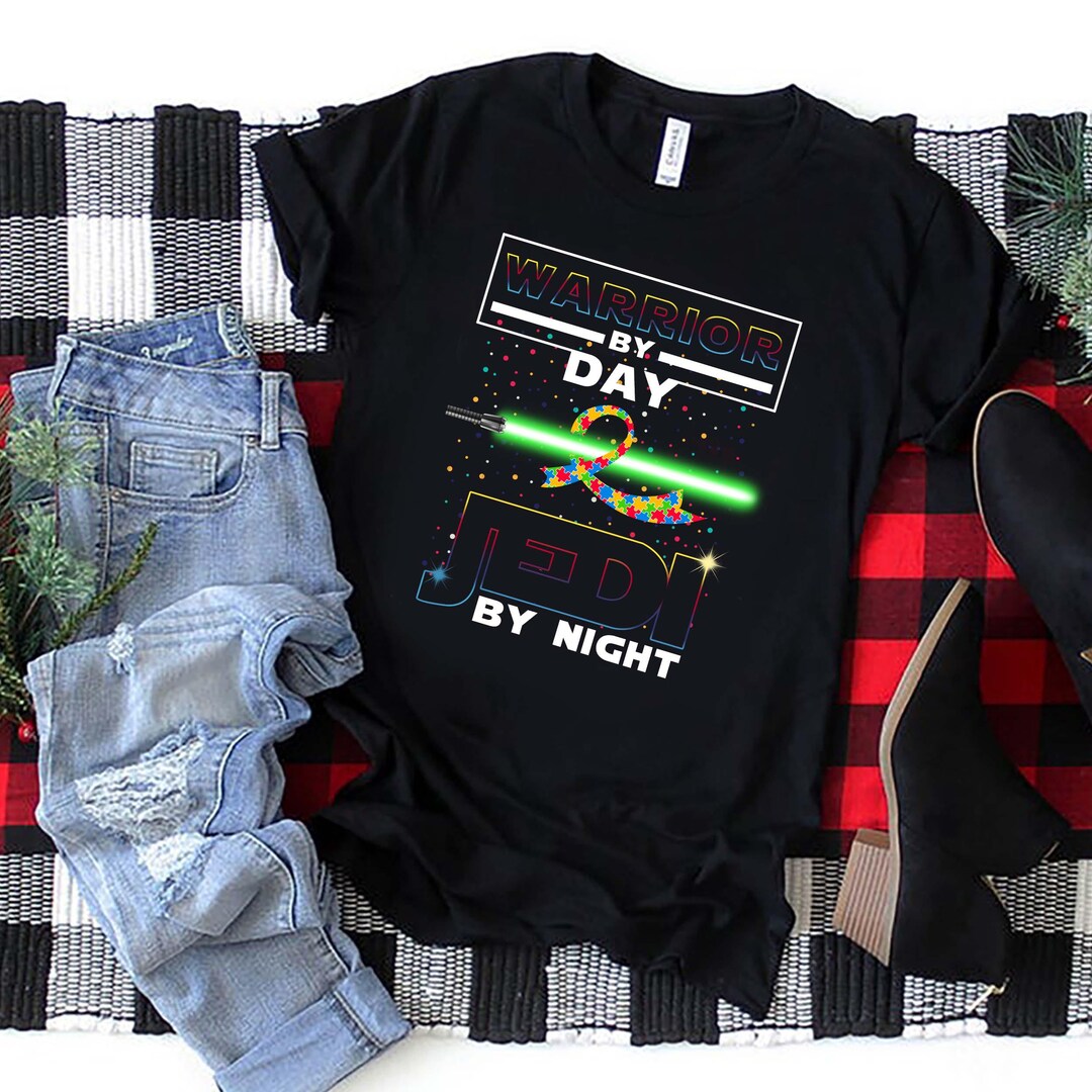 Warrior by Day Jedi by Night PNG, Autism Awareness Lightsaber Clipart ...