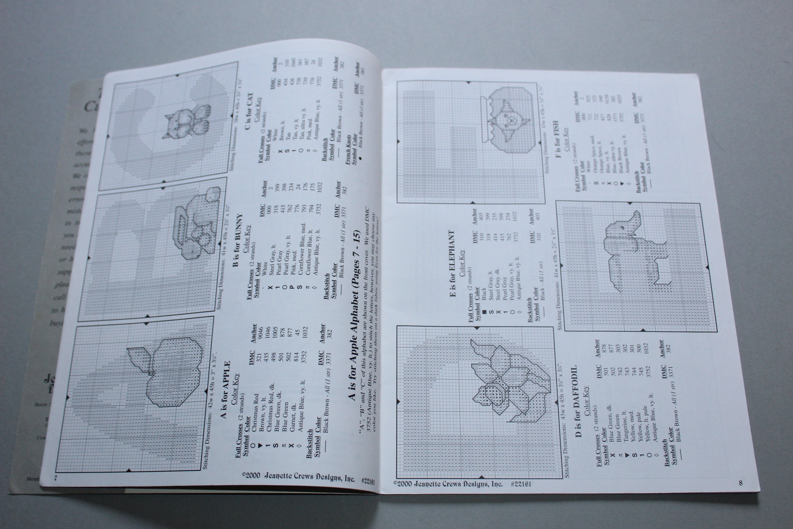 2000 Alma Lynne Designs A to Z Childrens Alphabets and Borders Counted ...