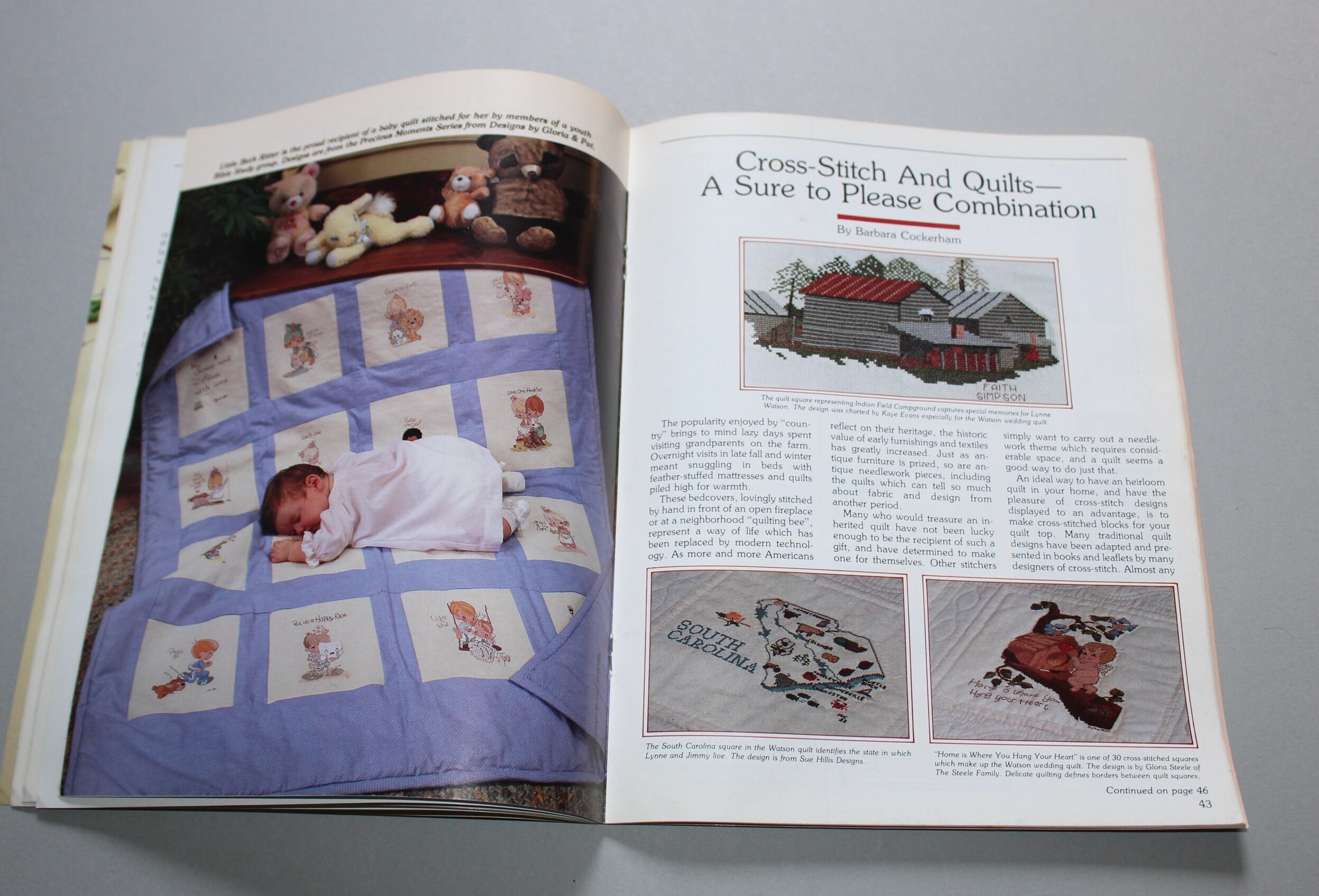 September-october 1984 Just Cross Stitch Magazine Homestead Designs ...