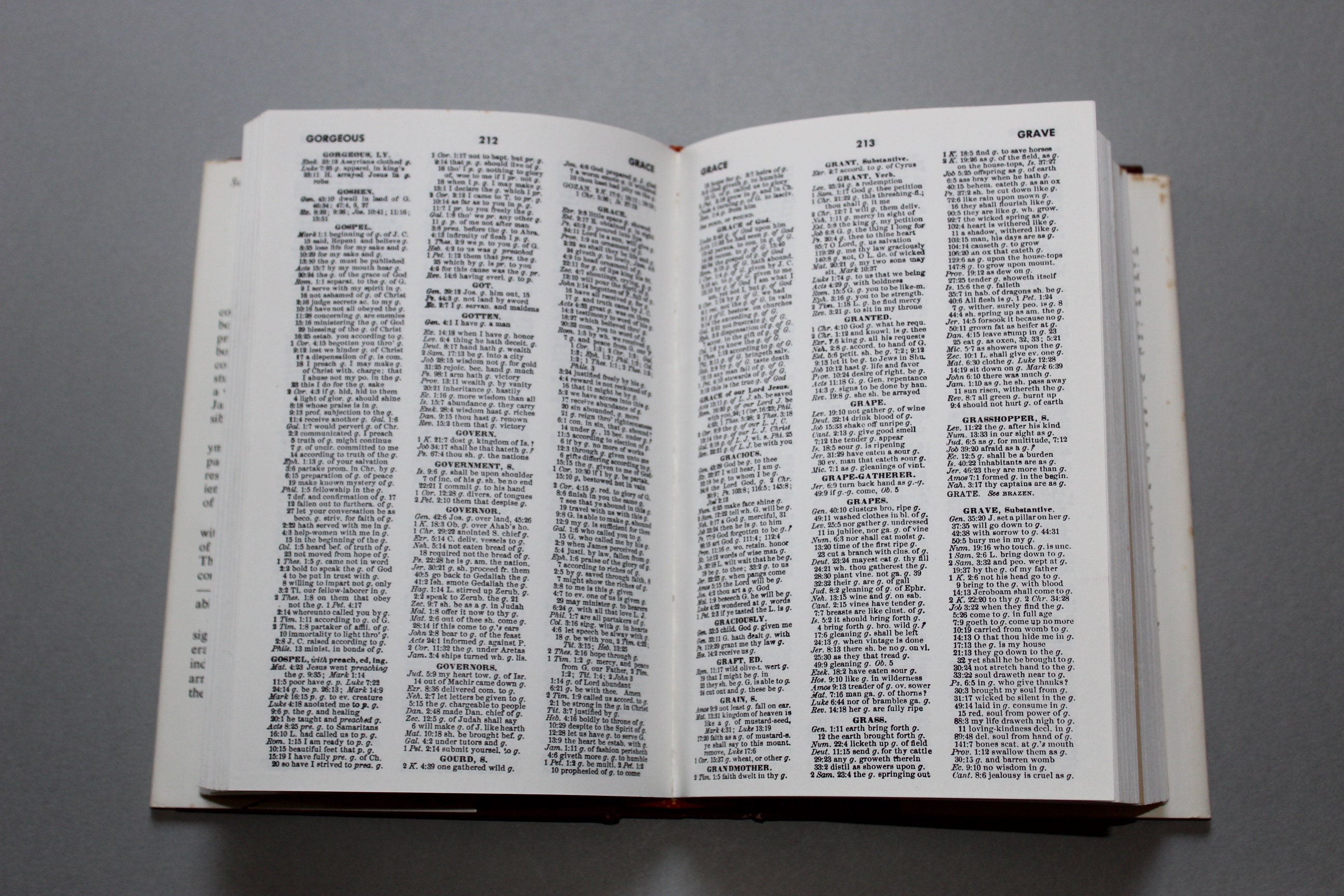1975 Cruden's Compact Concordance Bible Handbook Reference Book Key ...