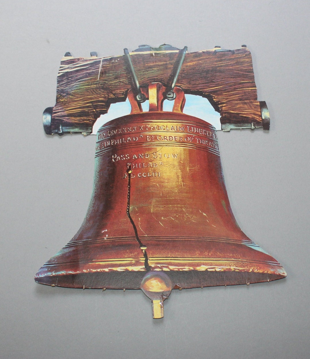 1970s Vintage Patriotic Liberty Bell Cardboard Cutout Decoration - Etsy