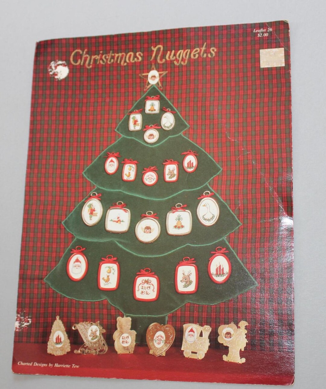 1983 Christmas Nuggets Leaflet 26 Christmas Holiday Ornament Patterns ...