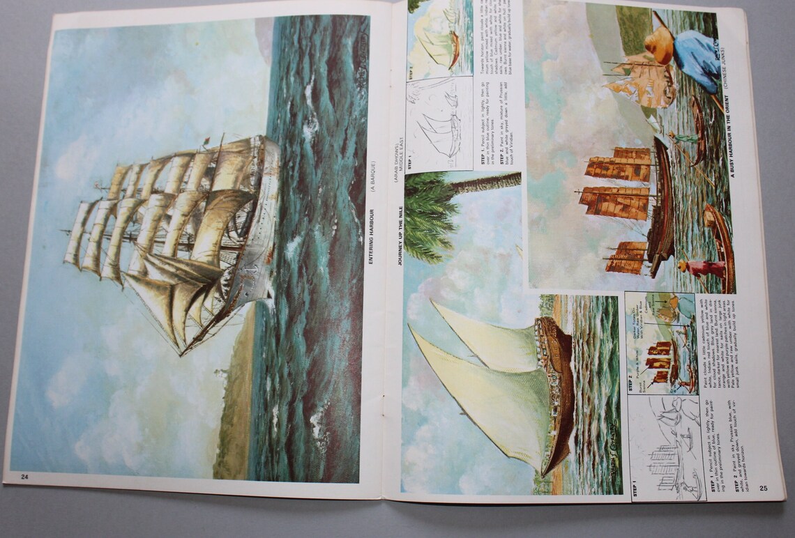 1960s How to Paint Boats No. 98 by Ralph S Coventry a Walter Foster How ...