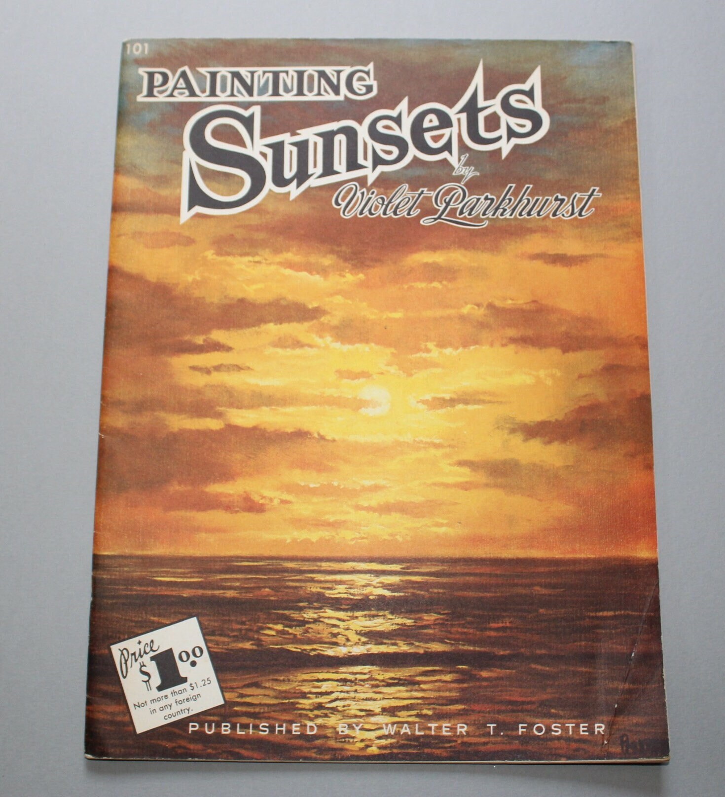 1960s Painting Sunsets No. 101 by Violet Parkhurst a Walter Foster How ...