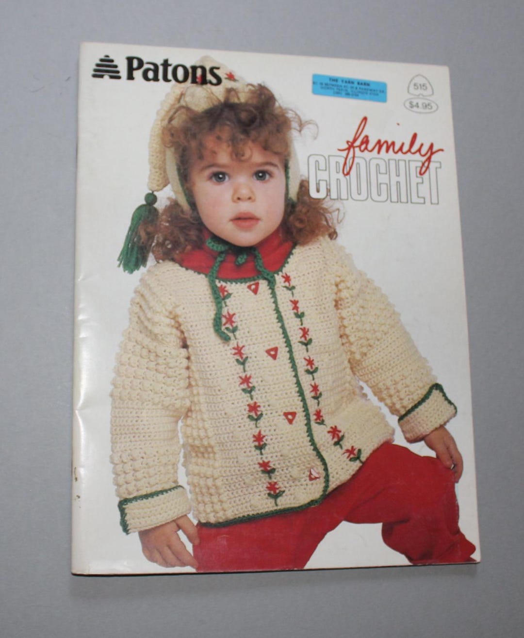 1987 Patons Family Crochet No. 515 Crocheting Pattern Book Instructions ...