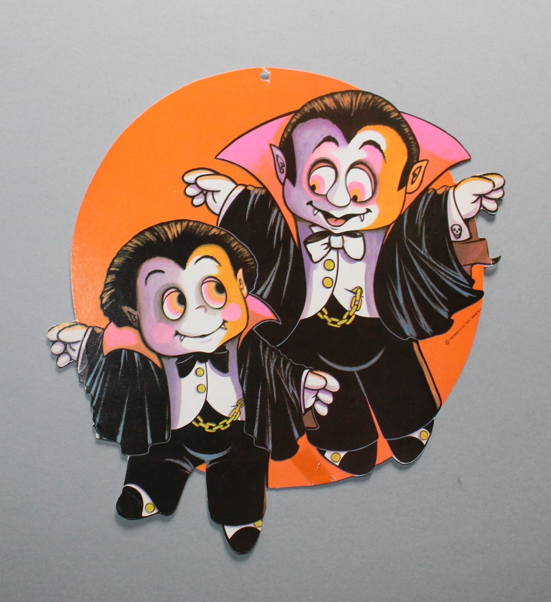 1970s Vintage Halloween Vampire Father and Son Cardboard - Etsy