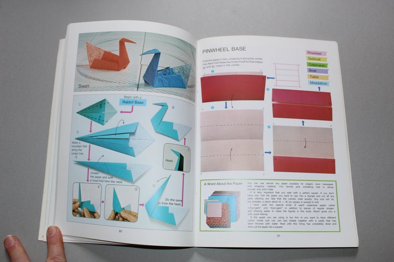 1984 Origami by Hideaki Sakata Japanese Paper Folding Instruction Book ...