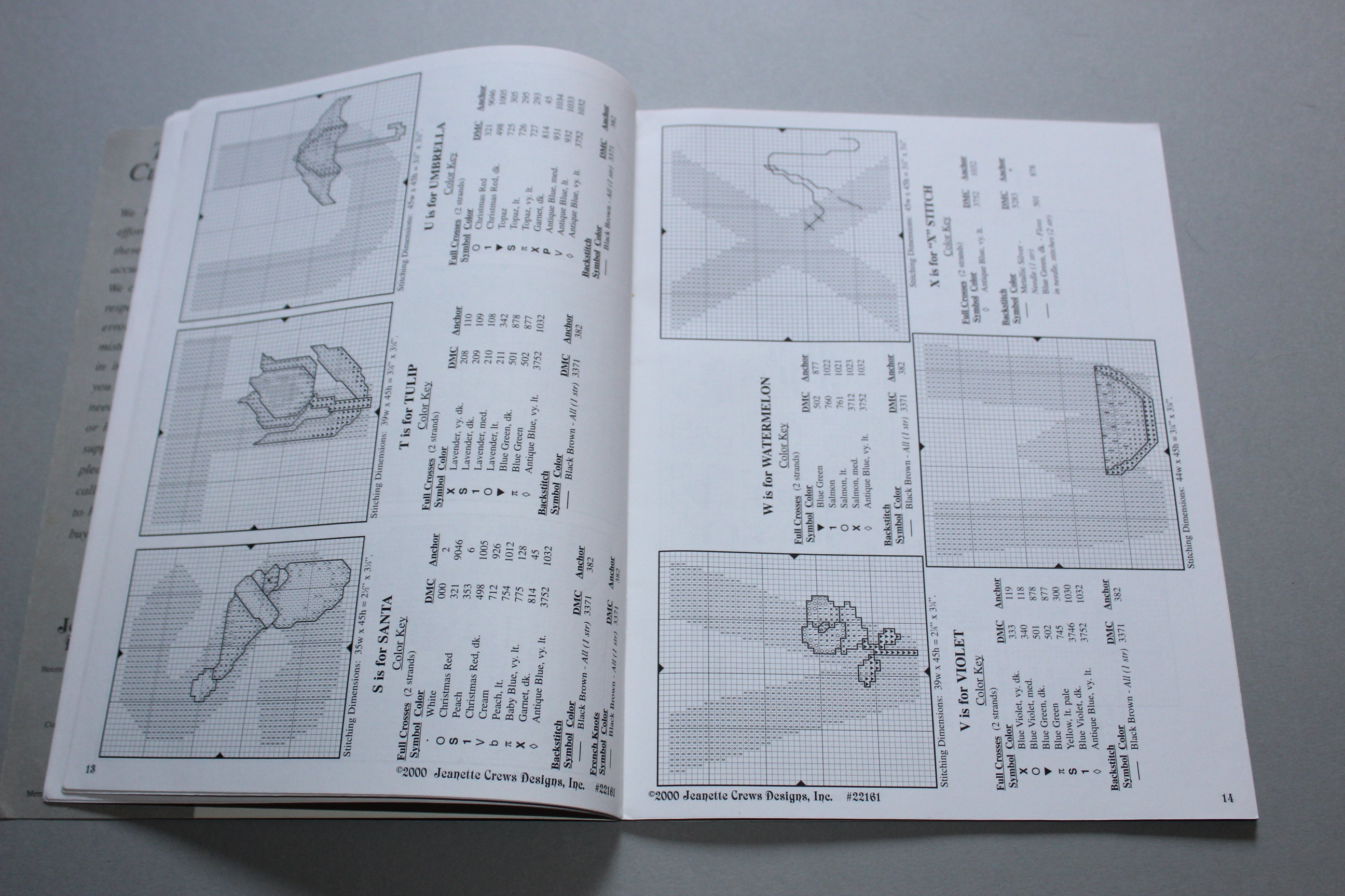 2000 Alma Lynne Designs A to Z Childrens Alphabets and Borders Counted ...