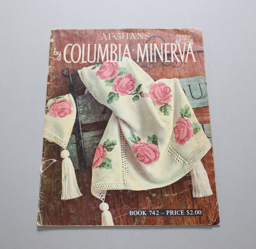 1960s Afghans by Columbia Minerva Book No. 742 Blankets Throws Knitting ...