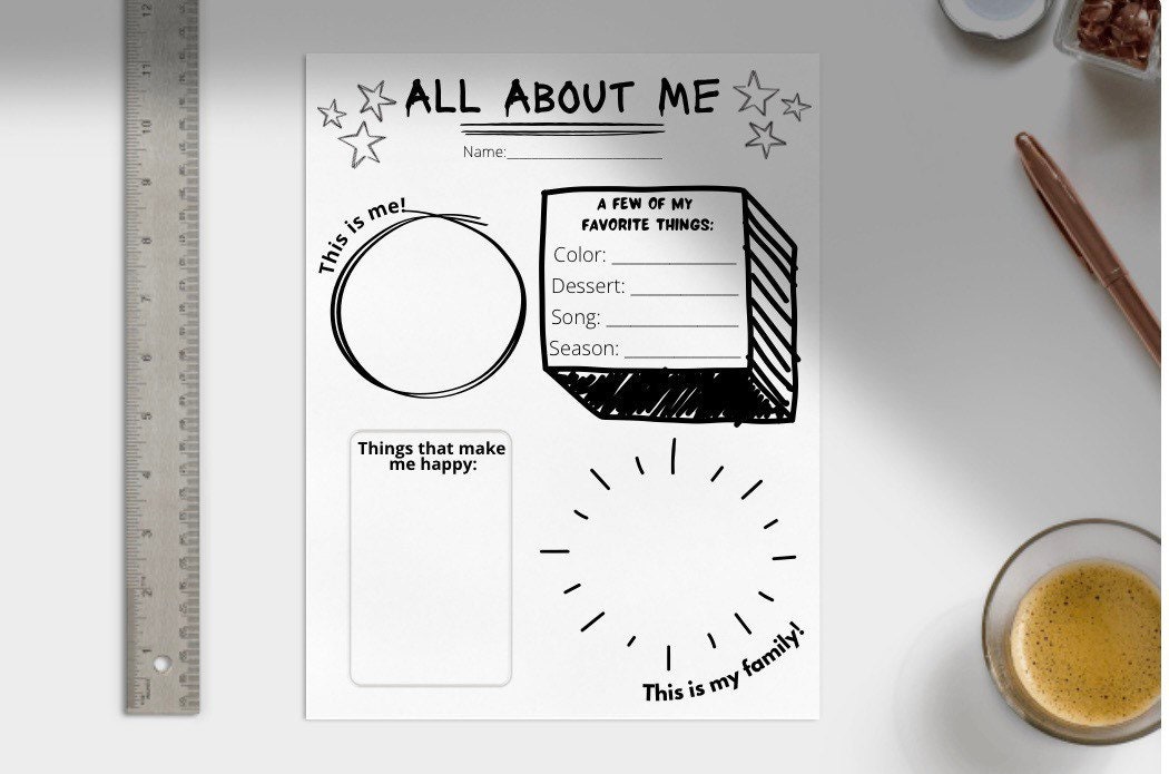 All About Me-school Questionnaire - Etsy