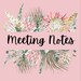 Meeting Notes - Etsy