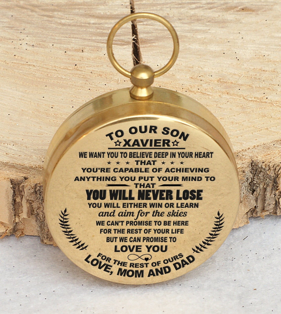 To Our Son Engraved Compass, Personalized Compass, Mens Gift, to Our ...