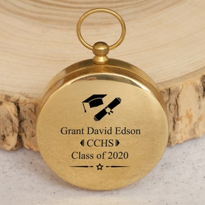Work Mens Compass Grandson Custom Graduation Gift Personalized Son Name ...