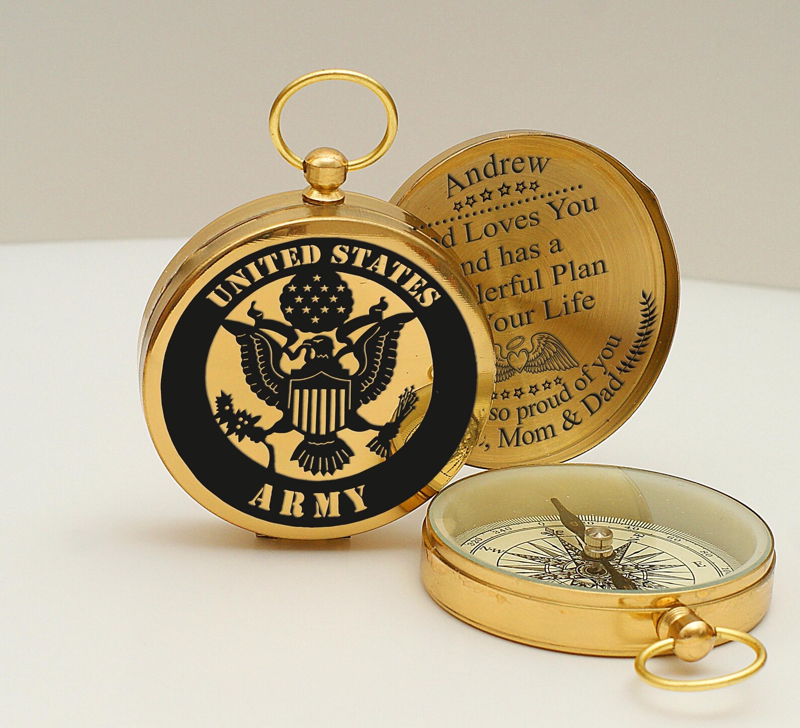 To My Son Army Gift, US Army Logo, Son Army Compass, Custom Engraved ...