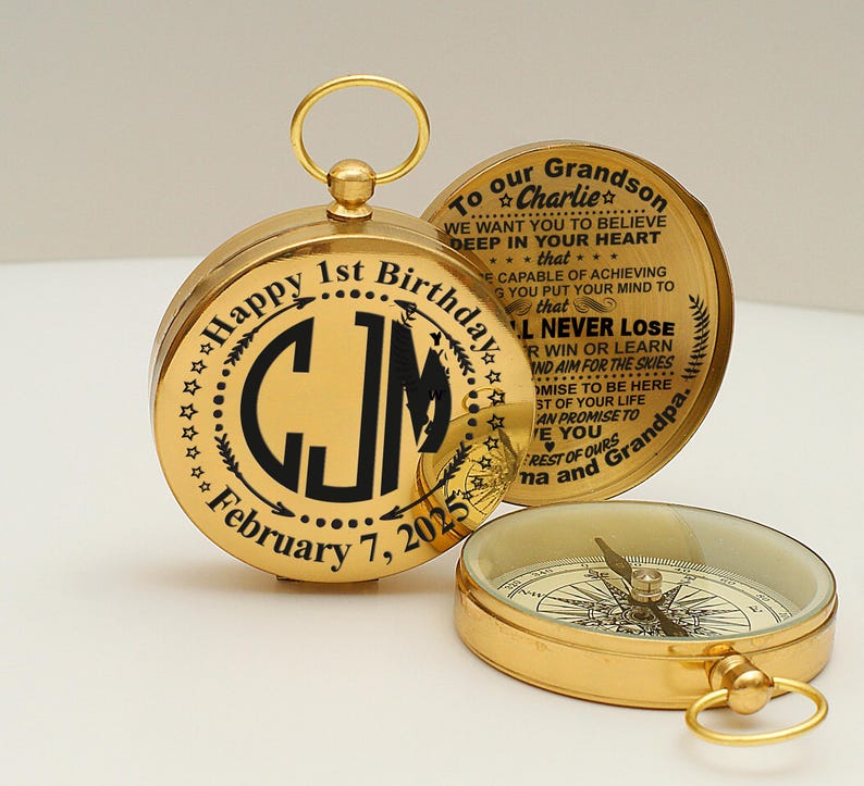 To My Son Engraved Compass, Personalized Compass, Mens Bonus Gift, to ...