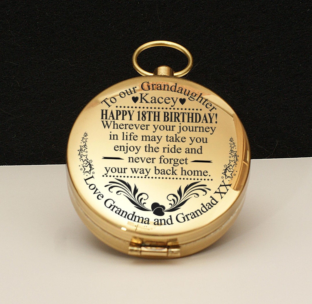 My Granddaughter Gift, Granddaughter Cute Gift, Girl Compass, Custom ...