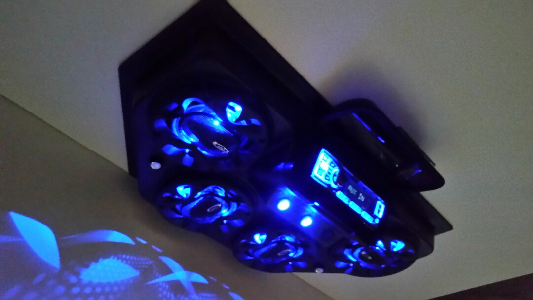 Golf Cart UTV Overhead Stereo Radio Console Bluetooth 4 Blue LED ...