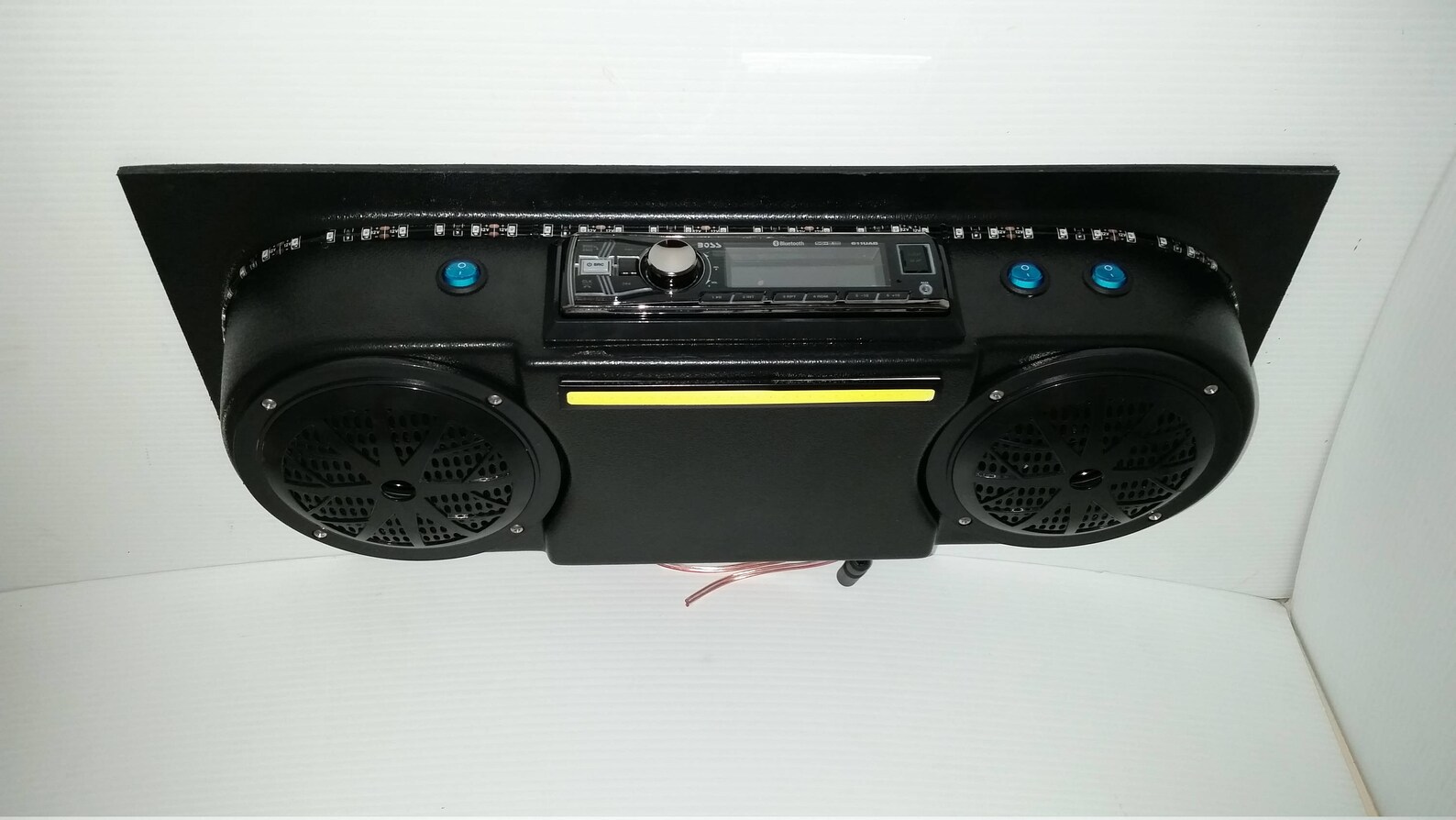 Universal Golf Cart UTV Overhead Stereo Console Tractor Camper ...