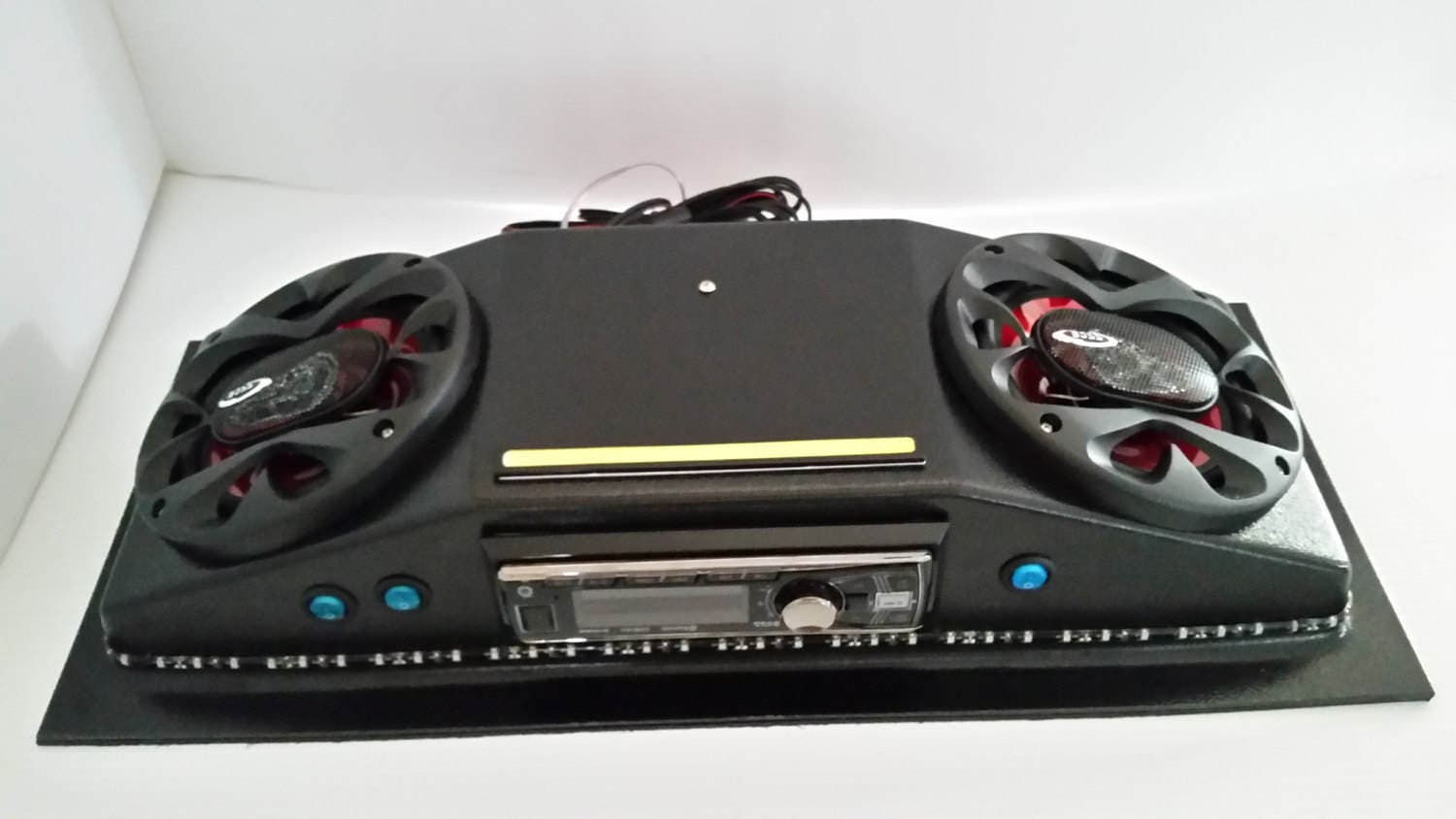 Universal Overhead Stereo Radio Console for Golf Cart UTV Tractor RZR ...