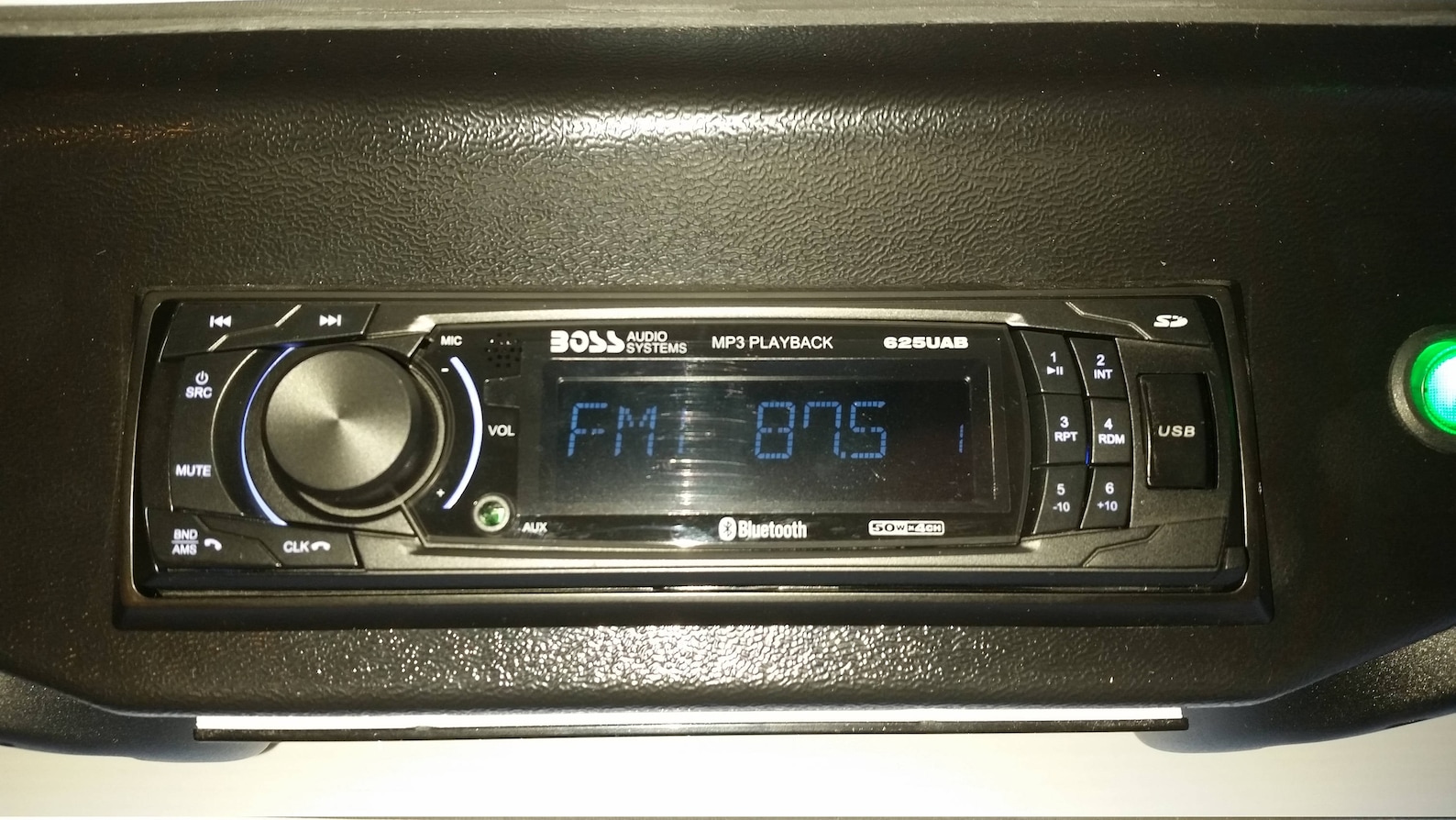 Golf Cart UTV Overhead Radio Console Stereo Enclosure With 6.5 ...