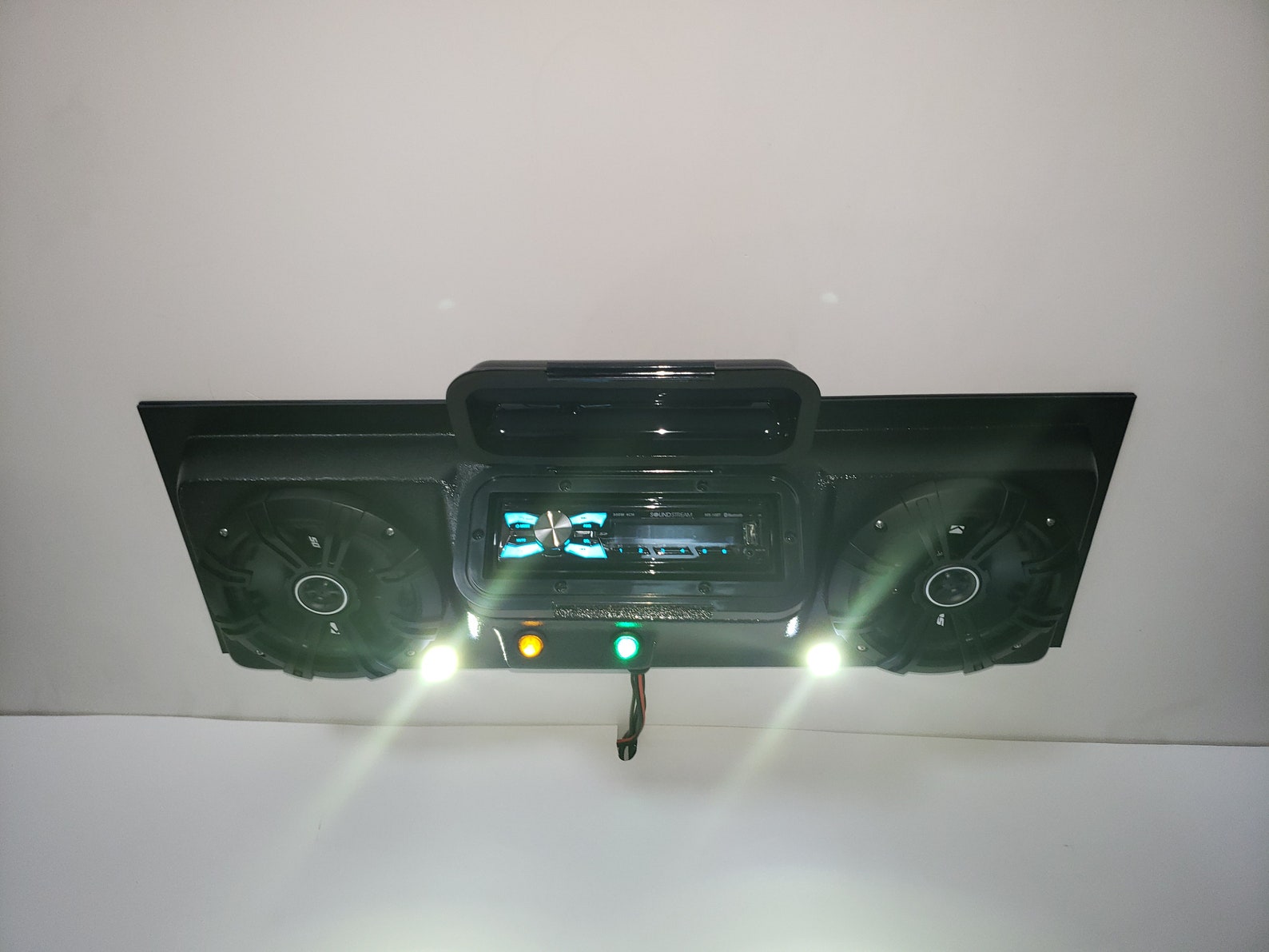 UTV Golf Cart EZ GO Club Car Yamaha Overhead Stereo Radio Console 6.5 ...