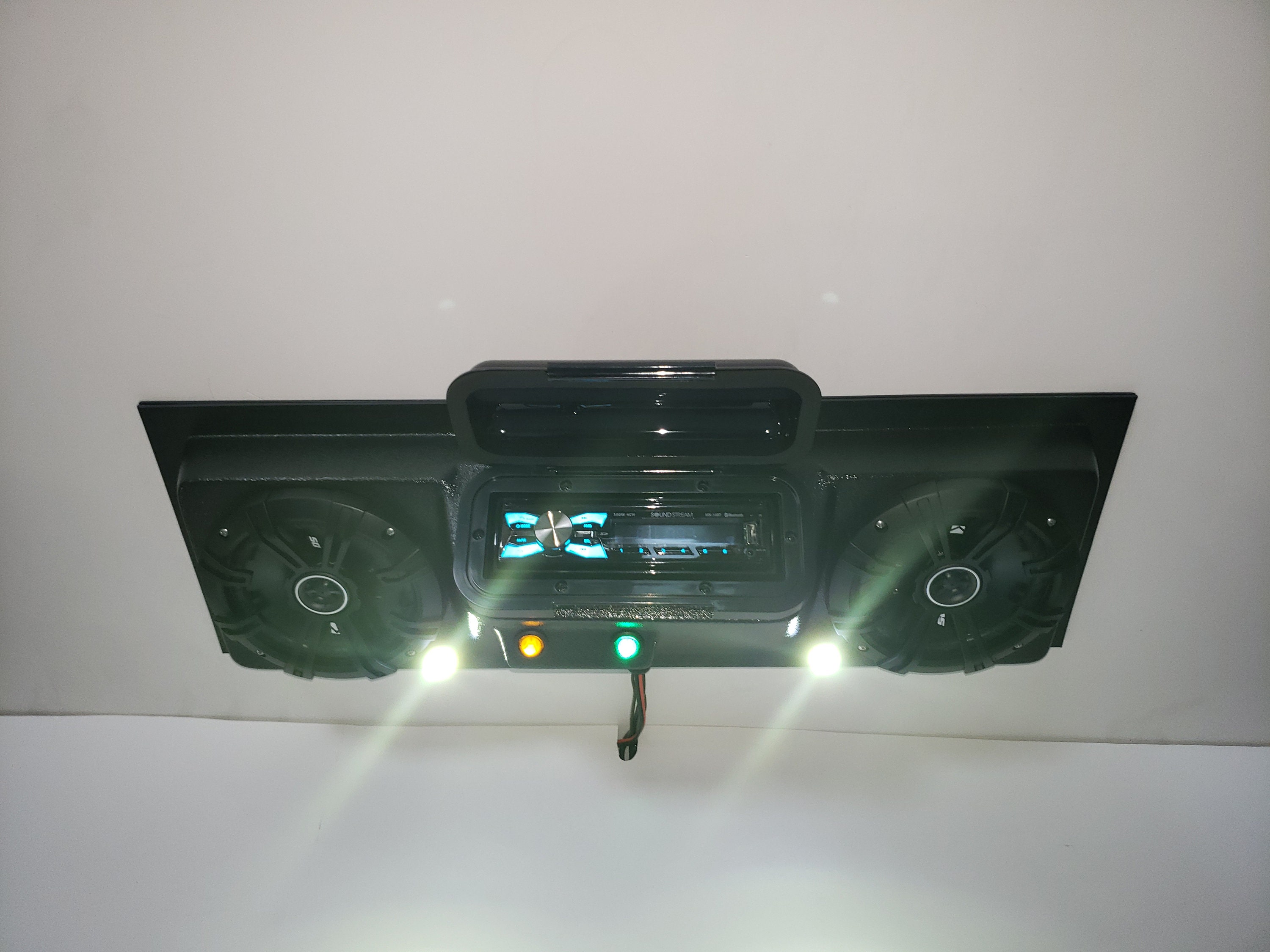 UTV Golf Cart EZ GO Club Car Yamaha Overhead Stereo Radio Console 6.5 ...
