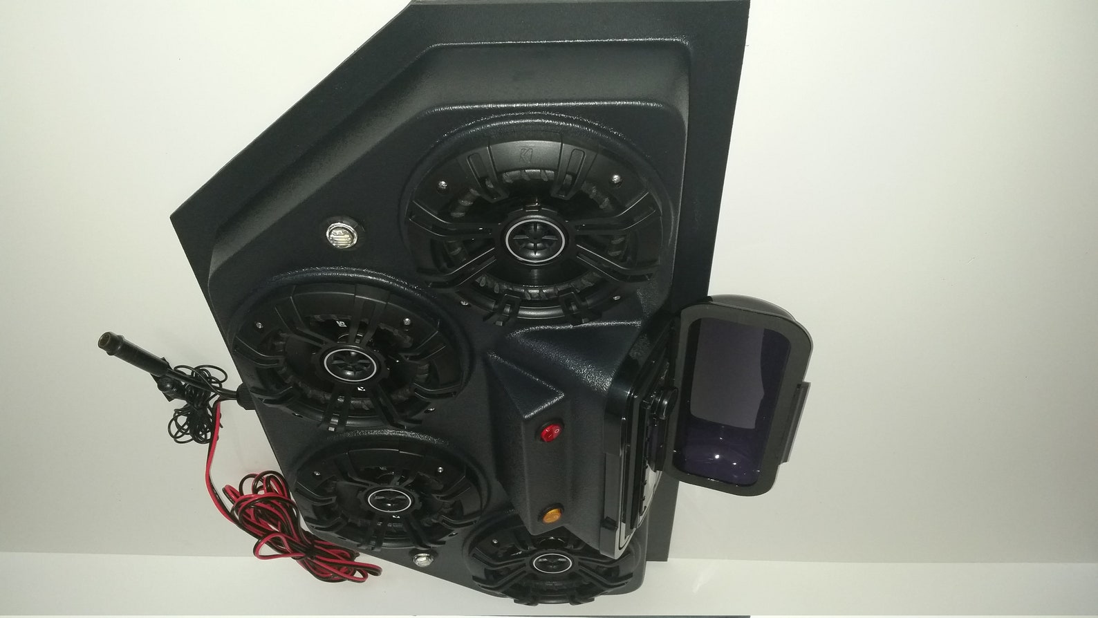 Golf Cart UTV Overhead Stereo Radio Console Bluetooth 4 Speaker JVC ...