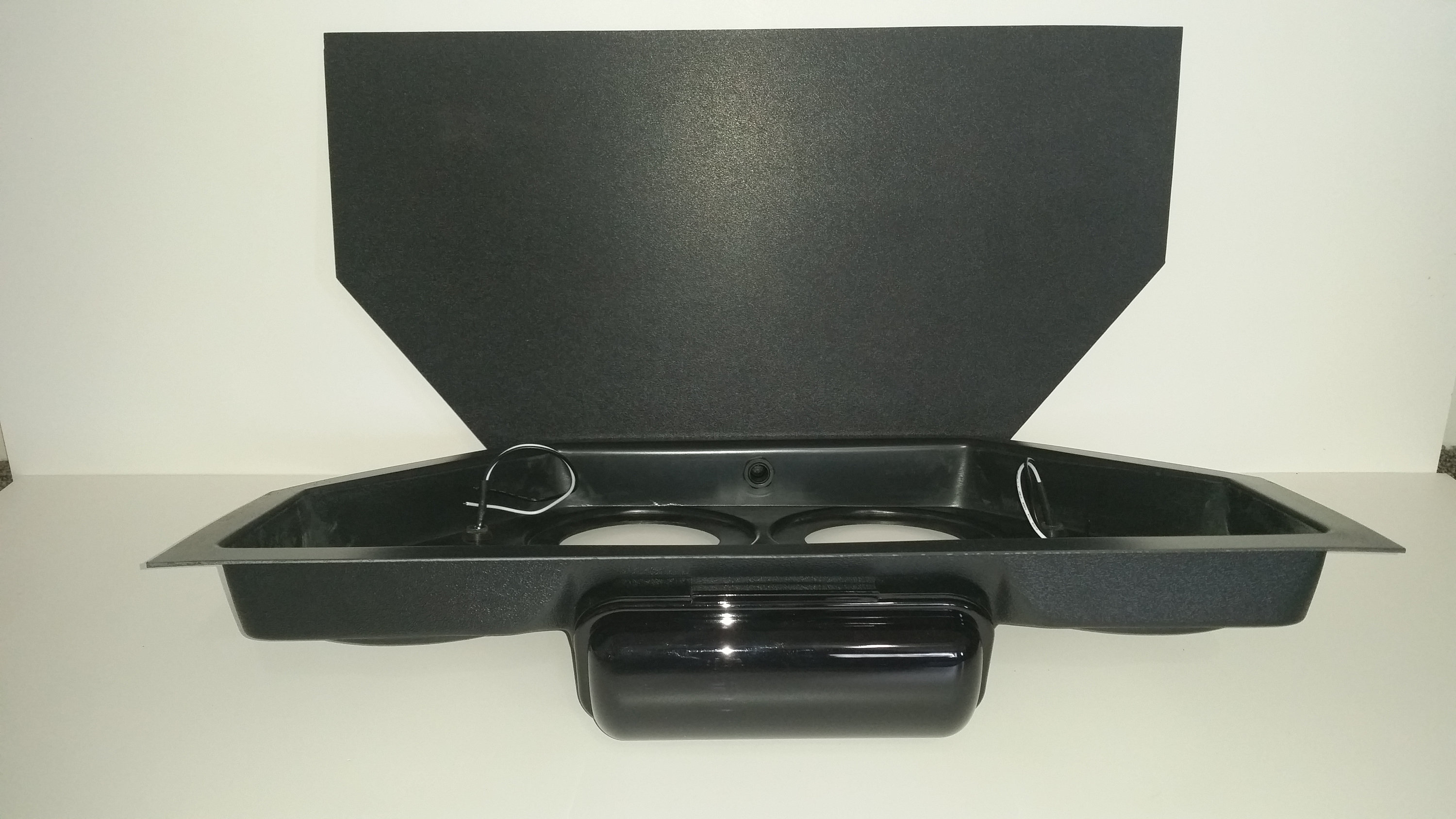 Golf Cart UTV Overhead Stereo Console Radio Housing Holds Four Speakers ...