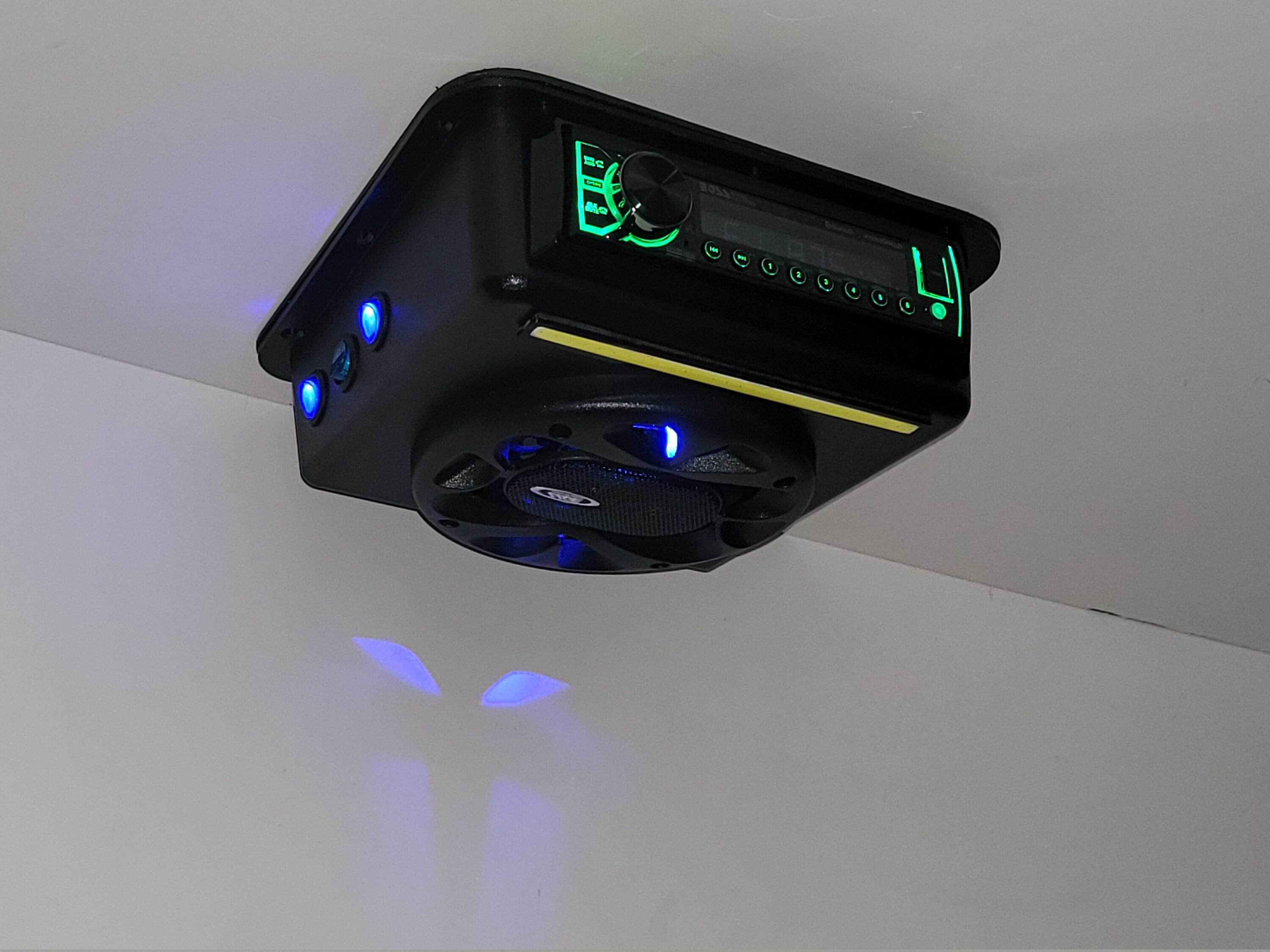 Golf Cart UTV Universal Overhead Stereo Radio Console Bluetooth EZ GO ...