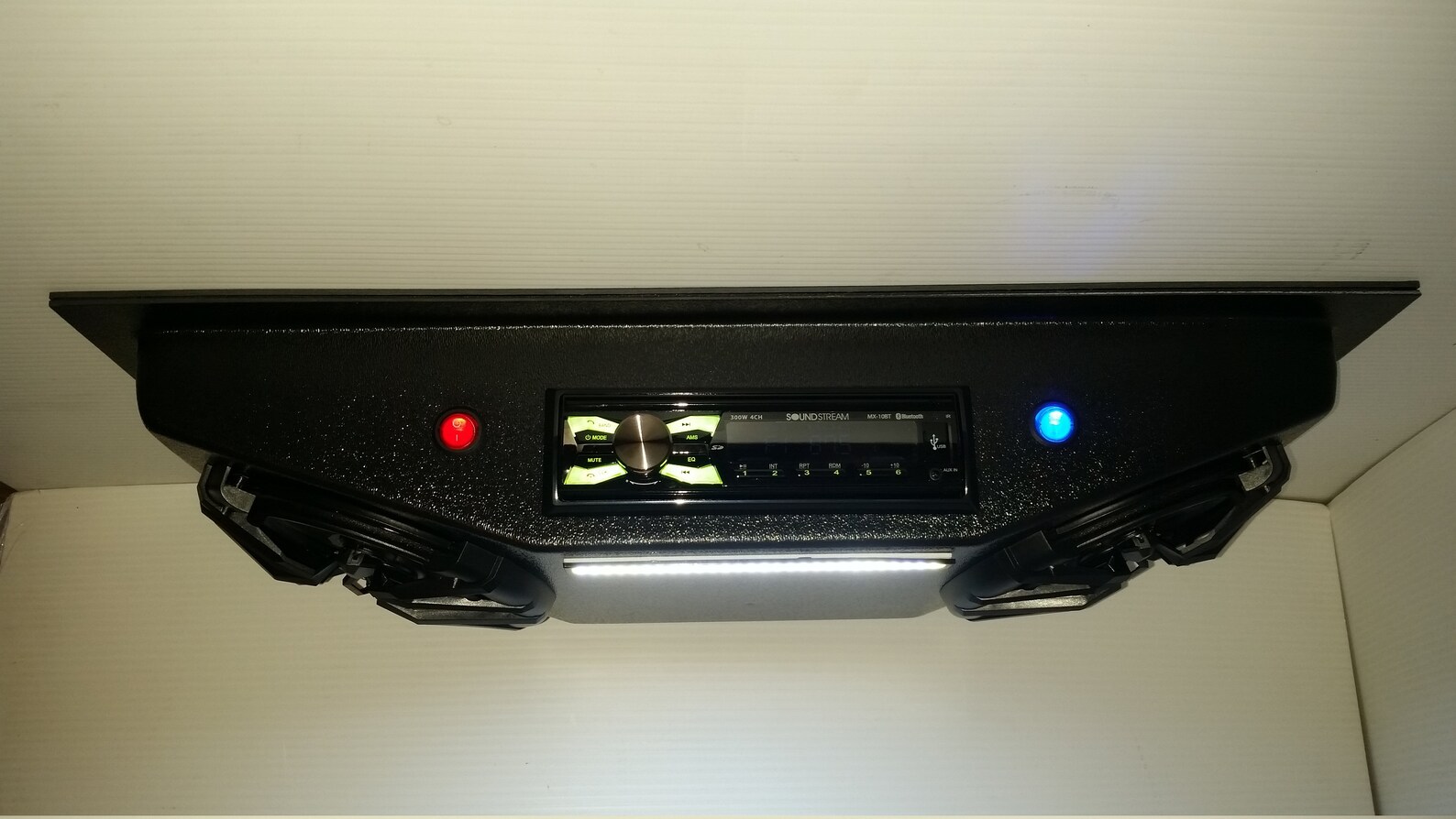 Golf Cart UTV Overhead Stereo Radio Console With Bluetooth! & Tarantula ...