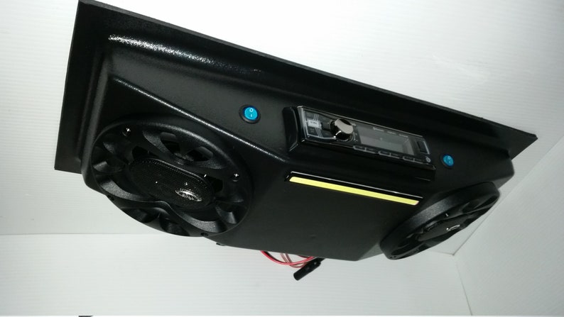 Universal Golf Cart UTV Overhead Radio Console With Bluetooth Stereo ...