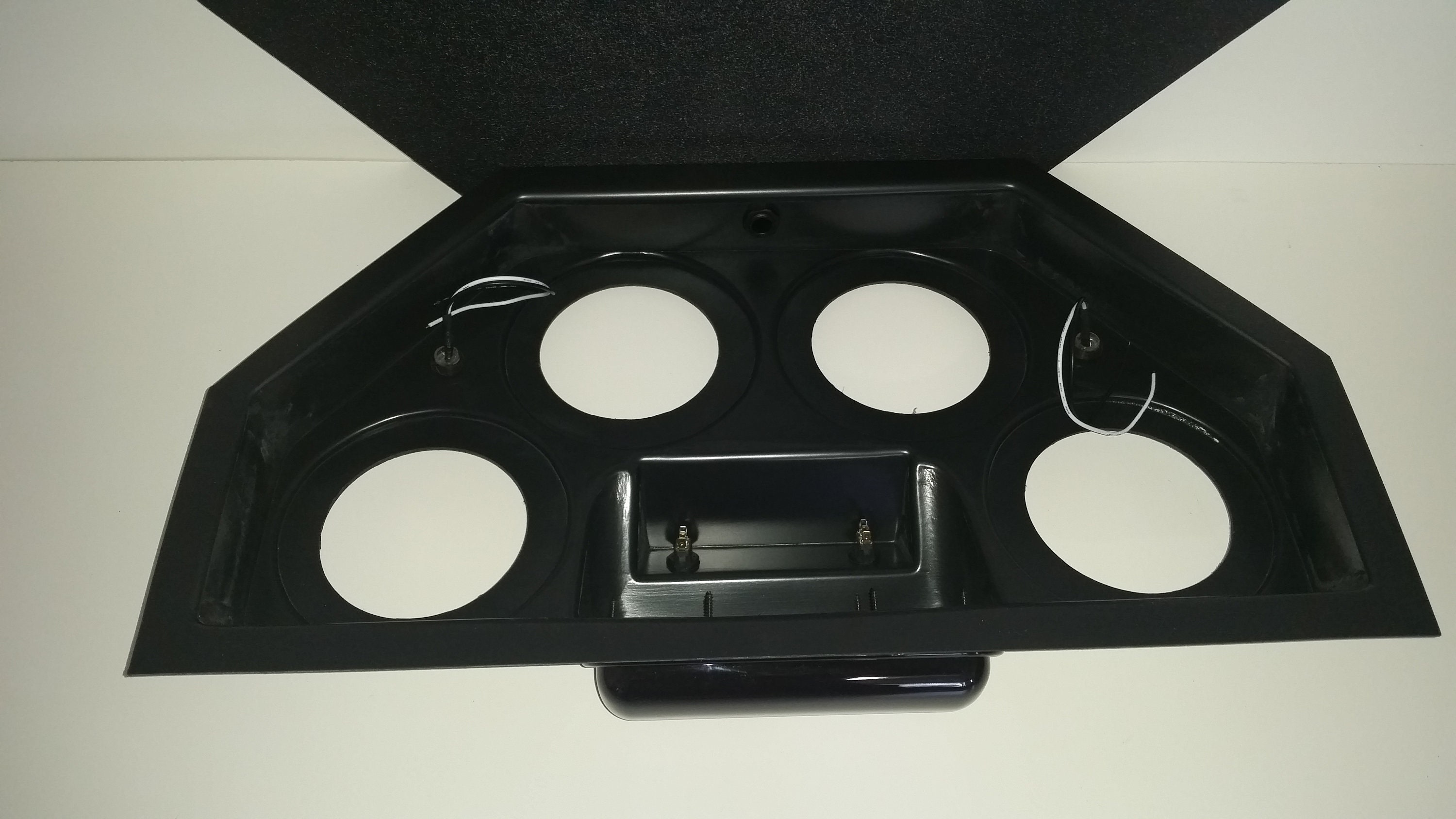 Golf Cart UTV Overhead Stereo Console Radio Housing Holds Four Speakers ...