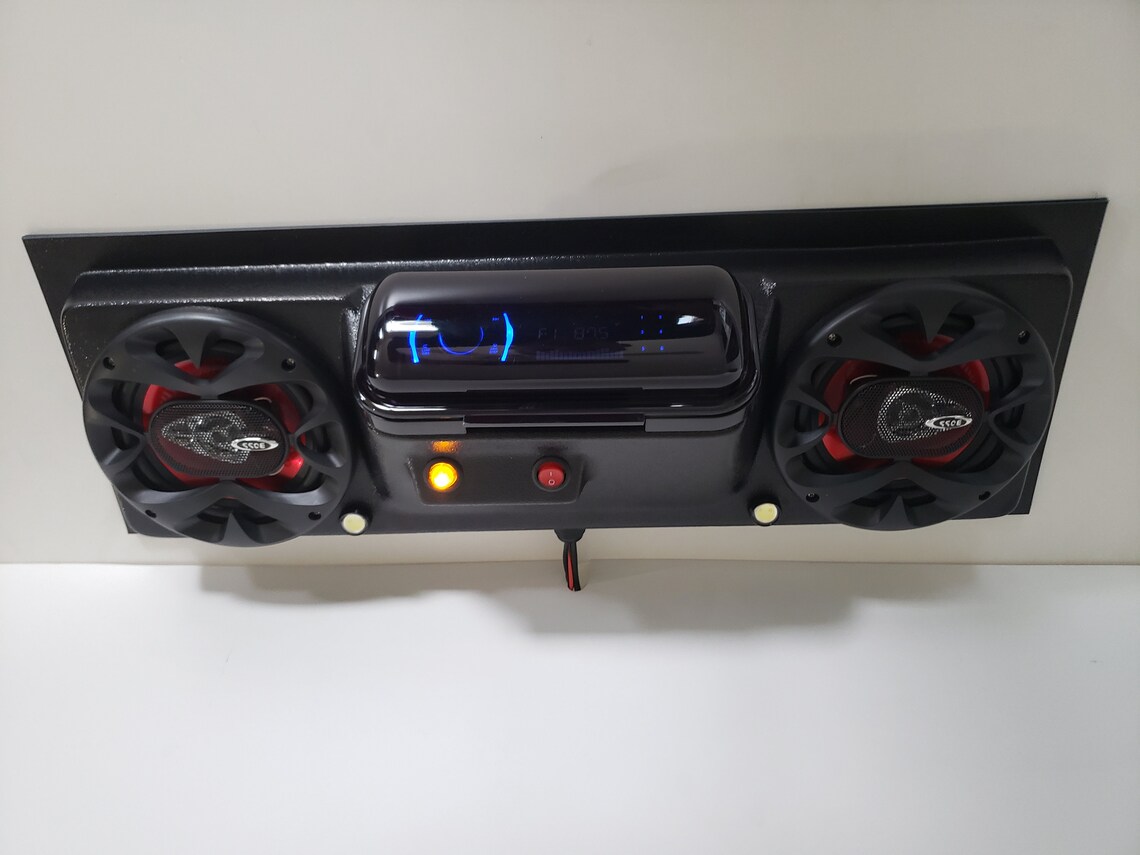 New Empty Golf Cart UTV Overhead Stereo Radio Console Club Car EZ GO ...