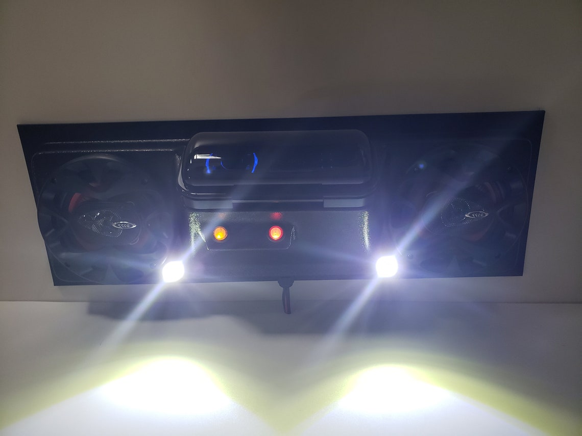 UTV Golf Cart Overhead Stereo Radio Console 6.5 Speakers EZ Go Club Car ...