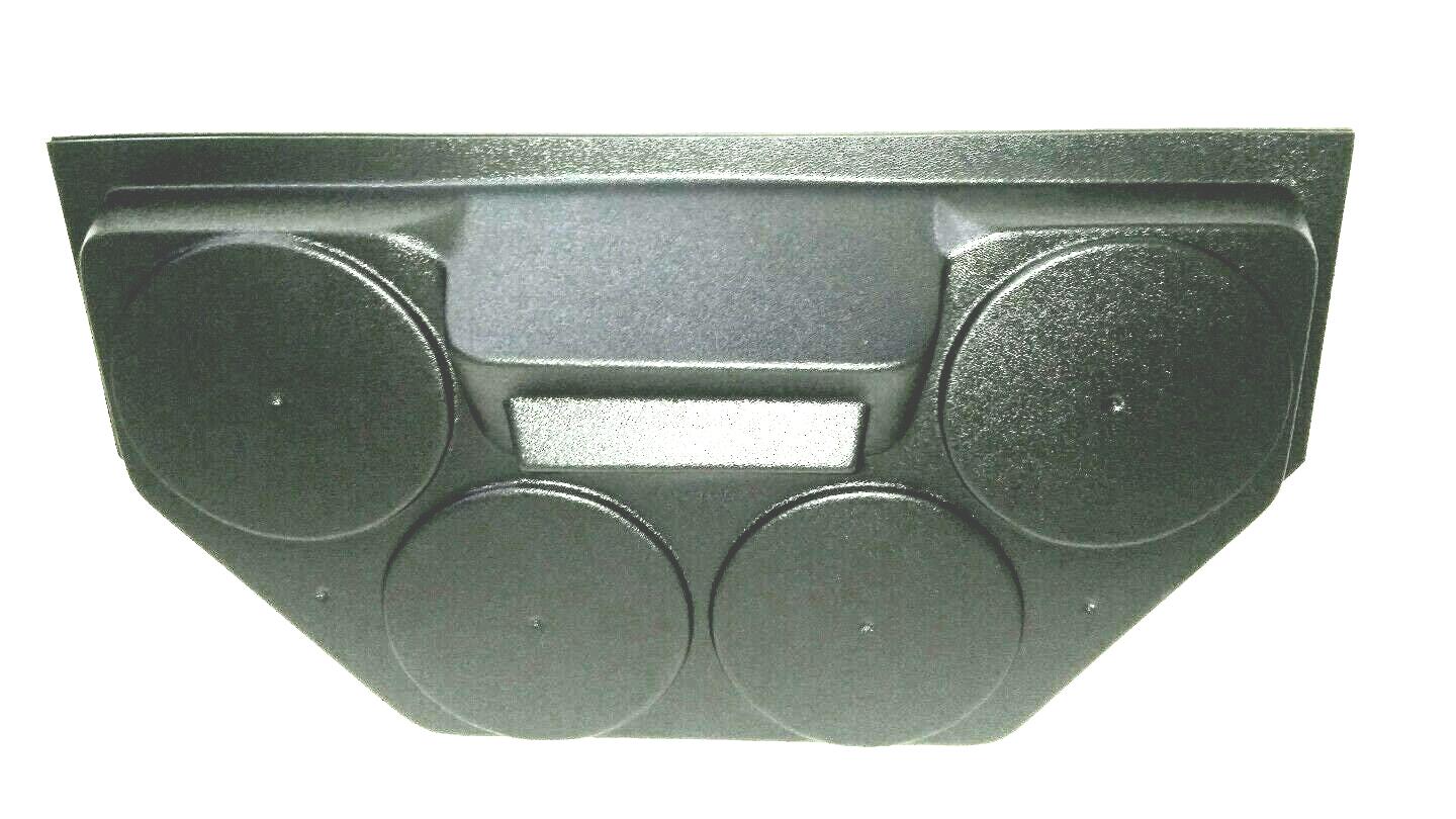 Golf Cart UTV Overhead Stereo Console Radio Housing Holds Four Speakers ...