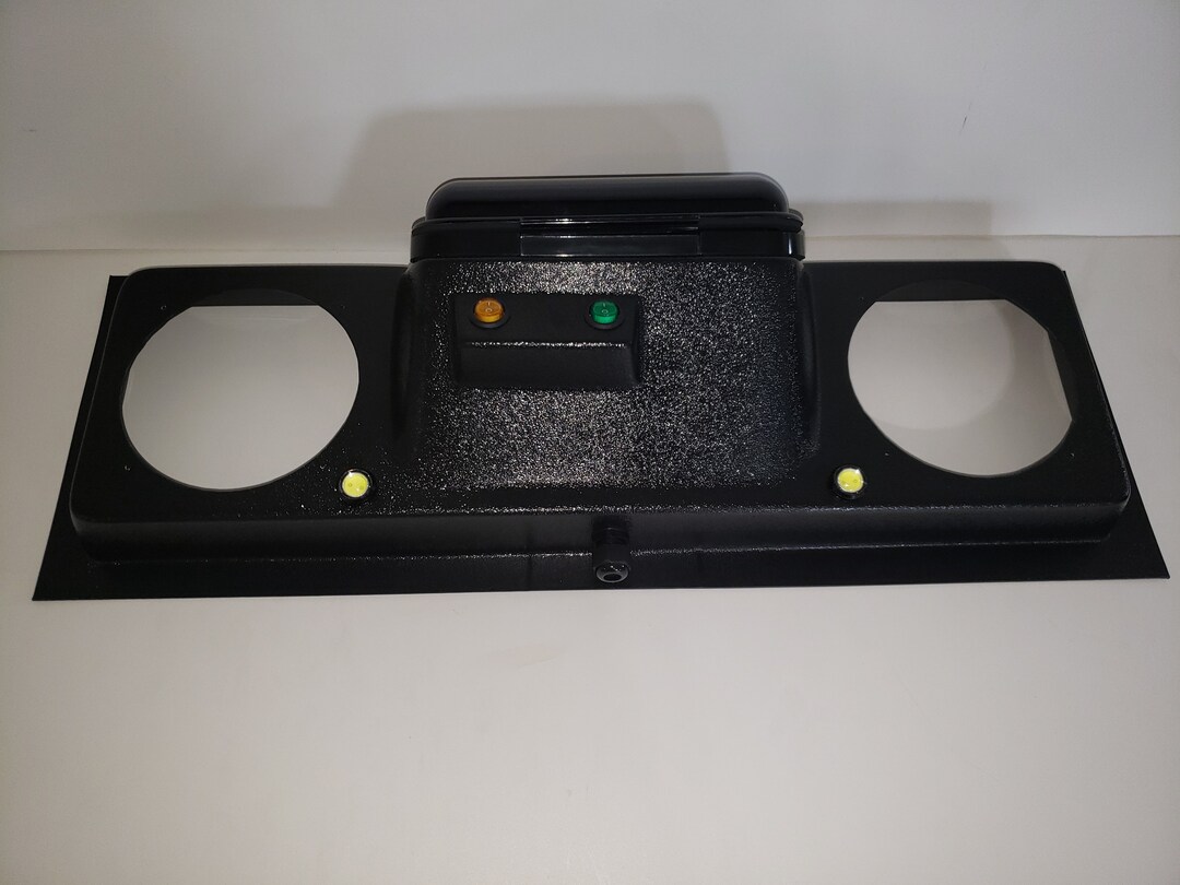 Golf Cart UTV Overhead Stereo Console With Radio 6.5" Speaker Cutouts ...