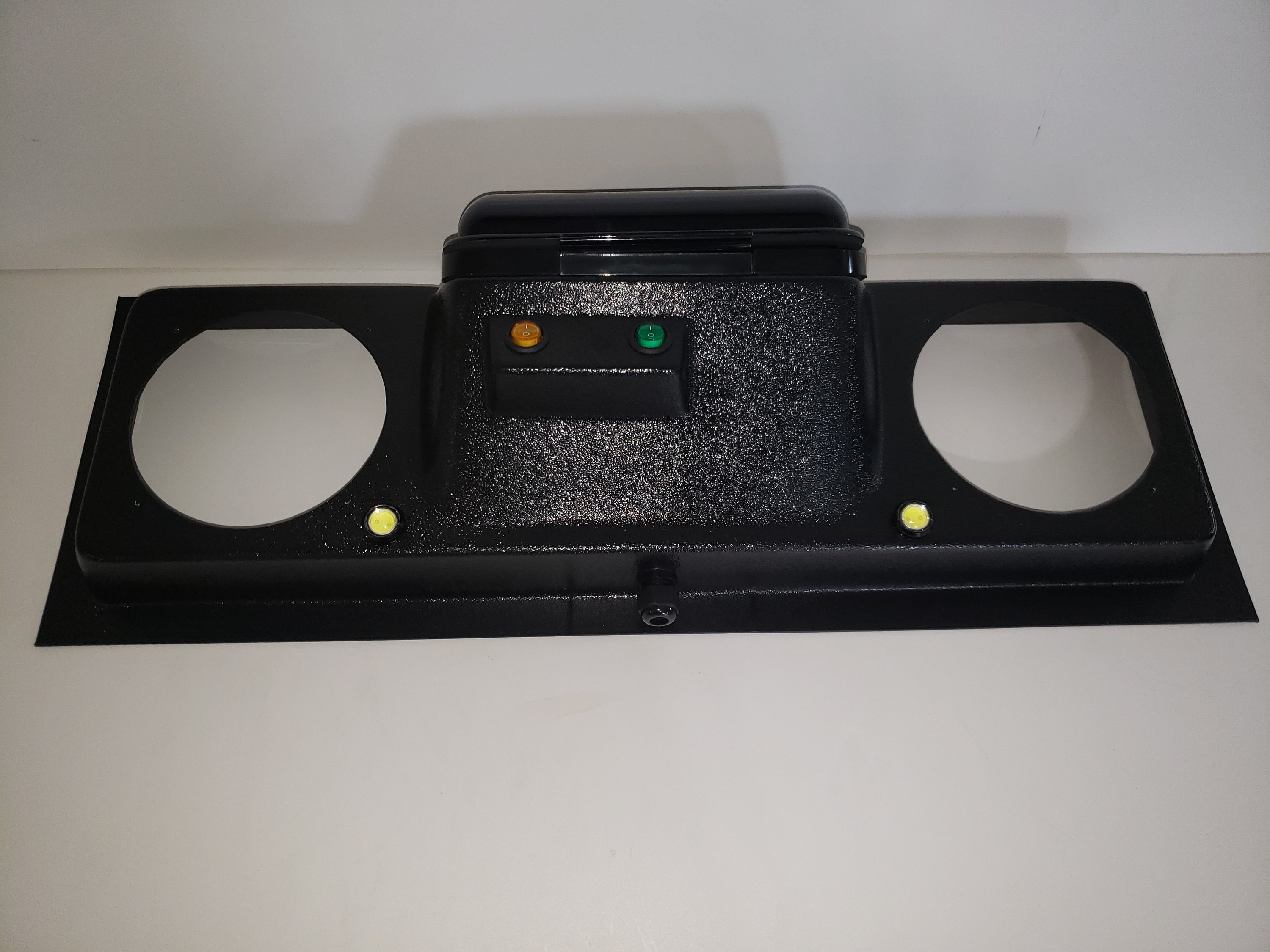 Golf Cart UTV Overhead Stereo Console With Radio 6.5" Speaker Cutouts ...