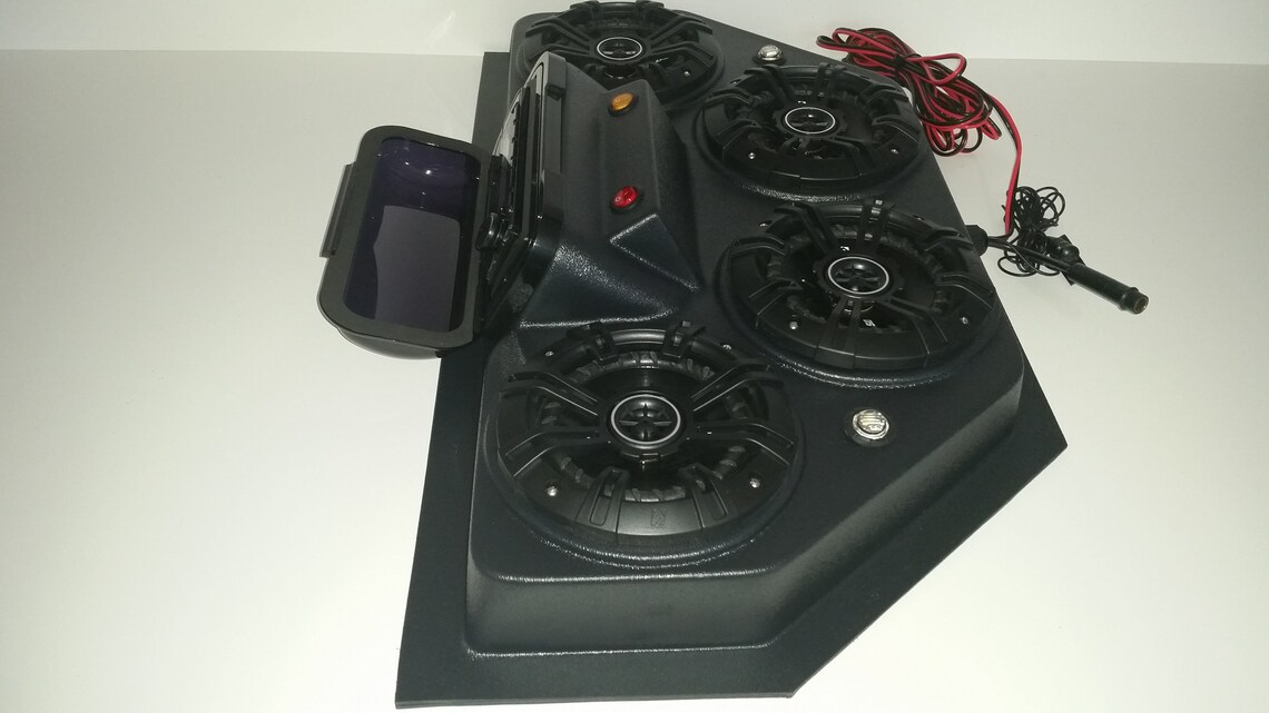 Golf Cart UTV Overhead Stereo Console Radio Housing Holds Four | Etsy